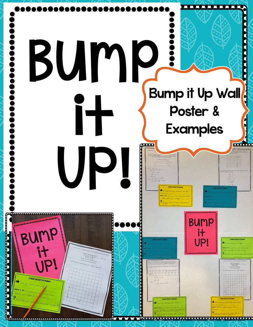 How to Use a Bump it Up Wall and Descriptive Feedback to Improve ...